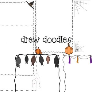 Halloween Borders Digital Clip Art Set - Etsy