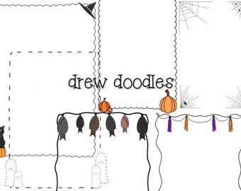 Watercolor Halloween Digital Clip Art Set Instant Download - Etsy