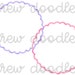 Watercolor Pink and Purple Scallop Circle Frames- Digital Clip Art Set ...