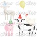 Watercolor Farm Birthday Digital Clip Art Set- Instant Download - Etsy