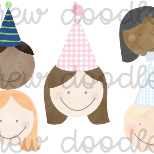 Watercolor Farm Birthday Digital Clip Art Set Instant - Etsy