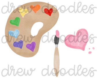 Watercolor Cotton Candy Digital Clip Art Set Instant Download - Etsy