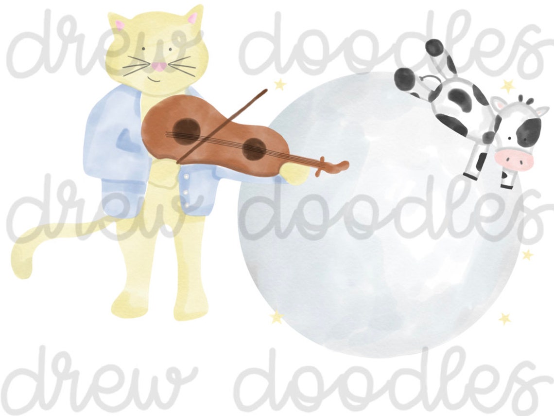 Watercolor Nursery Rhymes Digital Clip Art Set- Instant Download - Etsy