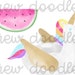 Watercolor Summer Fun Digital Clip Art Set Instant Download - Etsy