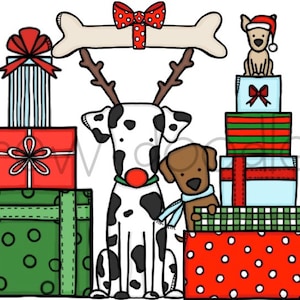 Puppy Presents Digital Clip Art Set- Instant Download - Etsy