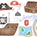 Watercolor Pirates Digital Clip Art Set- Instant Download - Etsy