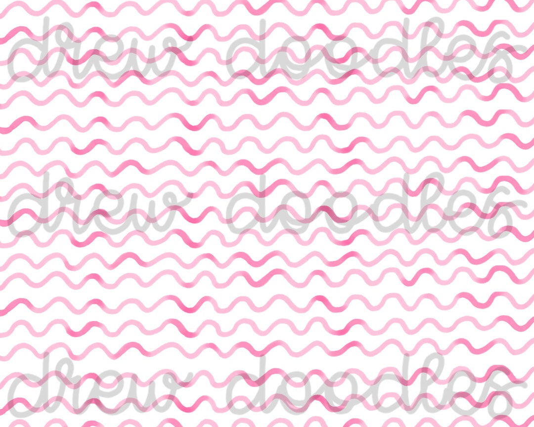 Watercolor Pink Squiggles Print Digital Papers Backgrounds 4x6 and 5x7 ...