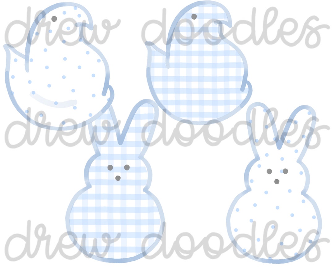 Watercolor Easter Spring Blue Candy Digital Clip Art Set- Instant ...
