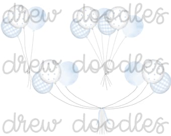 Watercolor Party Dogs Digital Clip Art Set Instant Download - Etsy