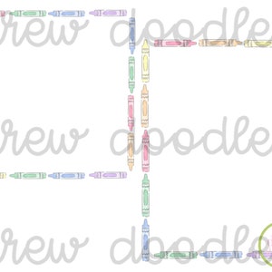 Watercolor Pastel Crayon Frames Digital Clip Art Set- Instant Download ...