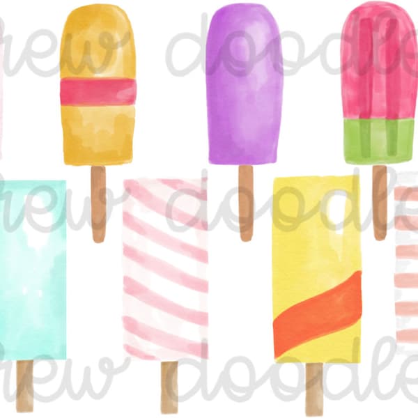 Popsicles Clip Art - Etsy