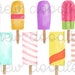 Watercolor Popsicles Digital Clip Art Set Instant Download | Etsy