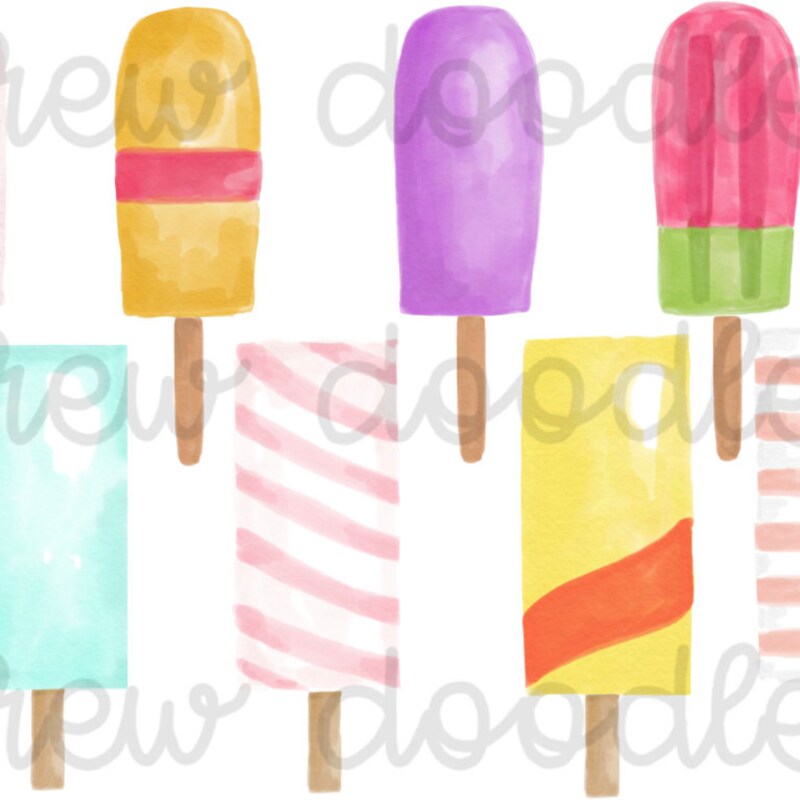 Popsicles Clip Art - Etsy