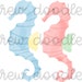 Watercolor Seahorses Digital Clip Art Set Instant Download - Etsy