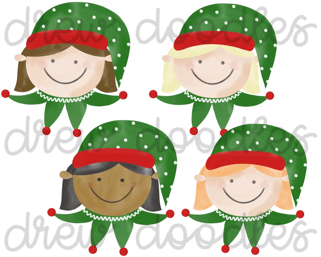 Watercolor Girl Elves Digital Clip Art Set- Instant Download - Etsy