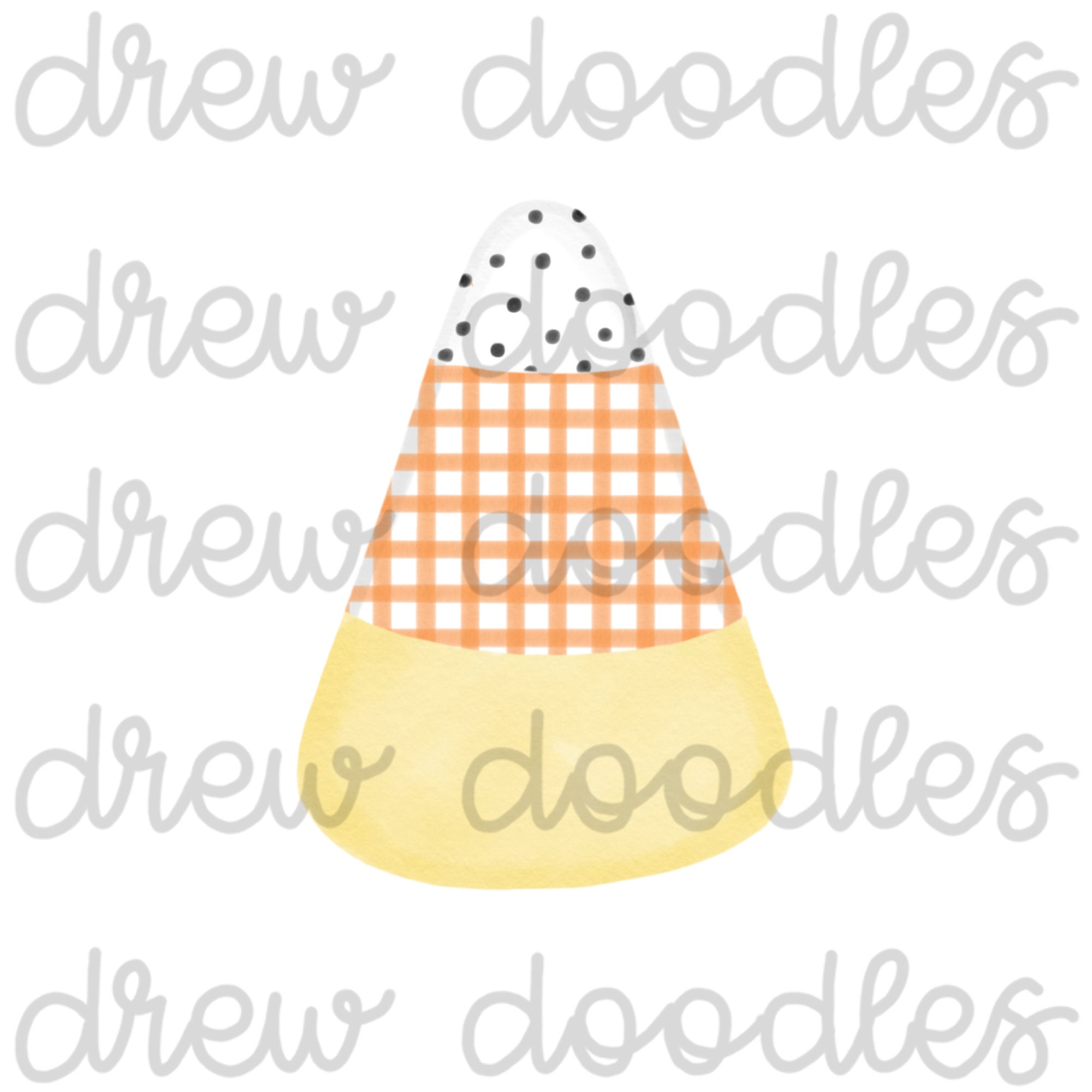 Watercolor Candy Corn Digital Clip Art Set Instant Download | Etsy