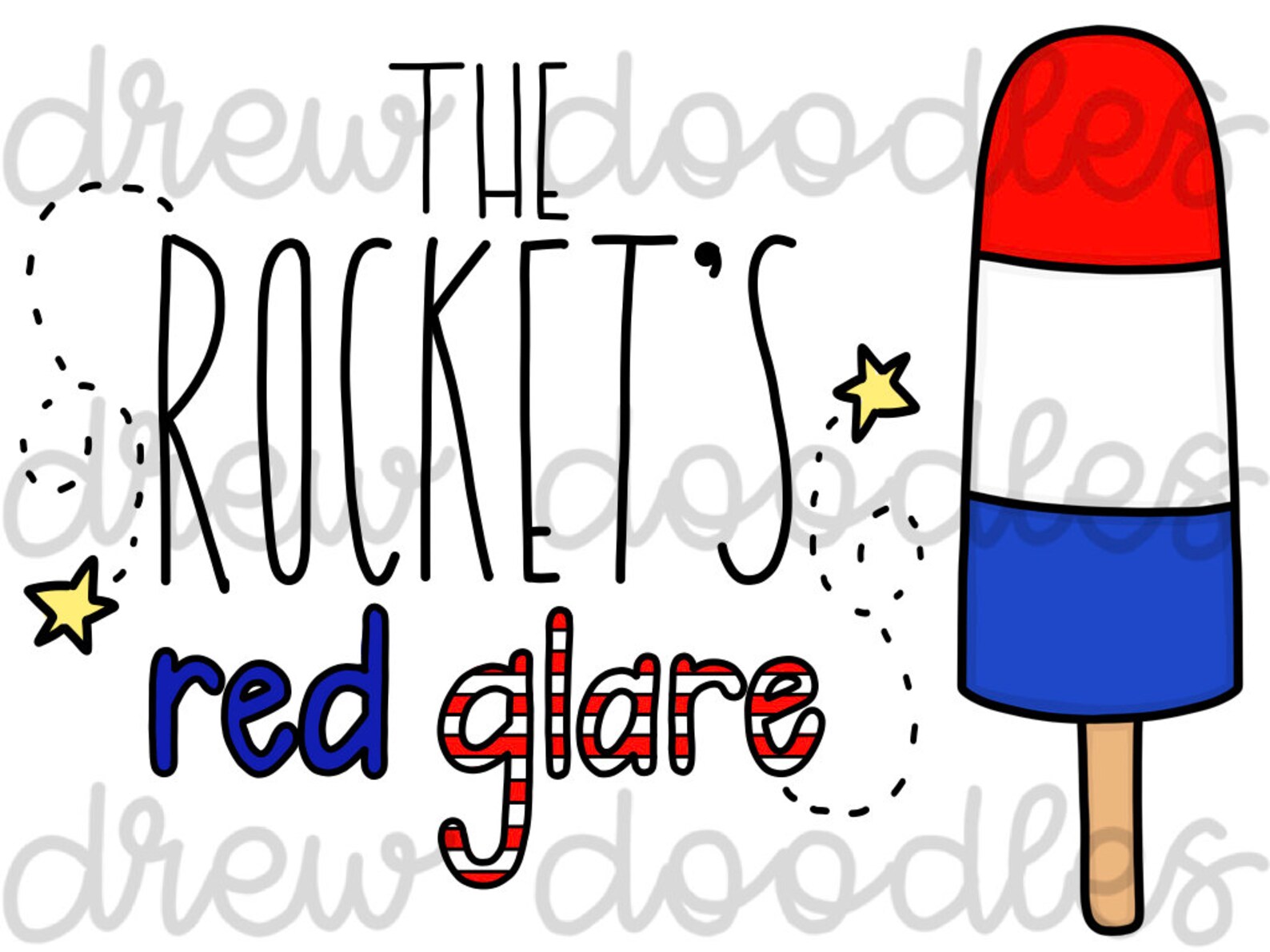 Patriotic Doodles Digital Clip Art Set Instant Download - Etsy