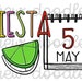 Fiesta/cinco De Mayo Digital Clip Art Set Color and Black Line COMBO ...