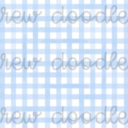 Watercolor Blue Gingham Print Pattern Digital Papers - Etsy