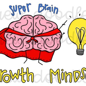 Growth Mindset Doodles Pt 2 Digital Clip Art Set Instant Download - Etsy