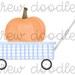 Watercolor Blue and Green Boy Pumpkin Wagons Digital Clip Art Set ...