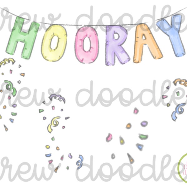 Hooray Banner - Etsy