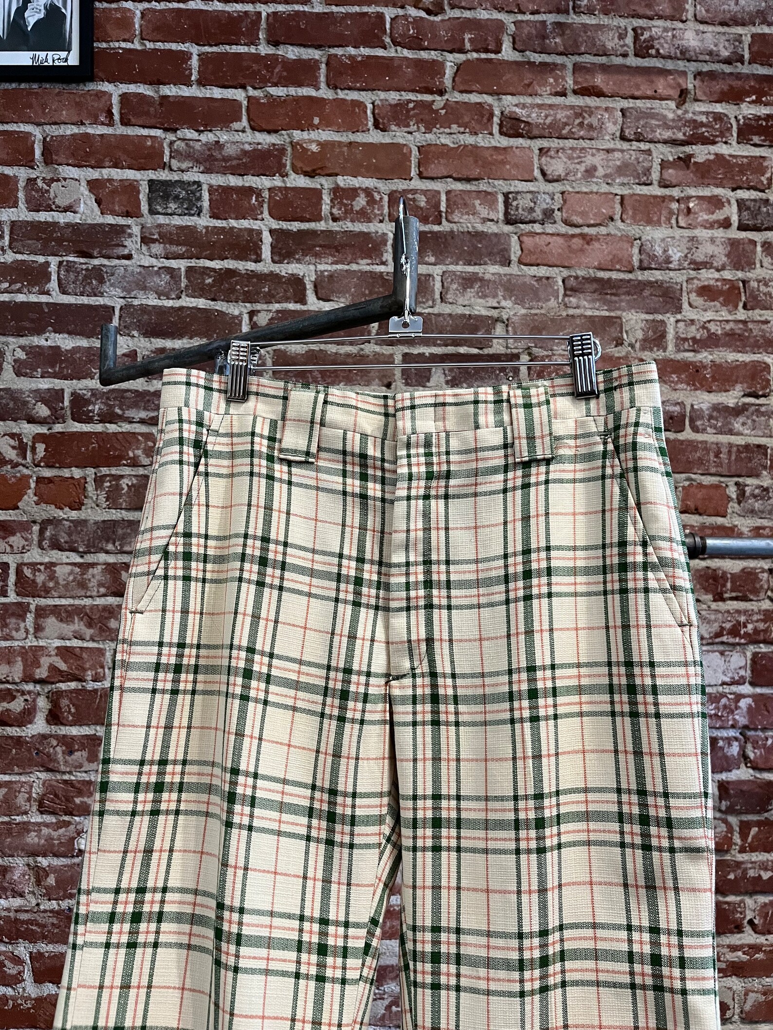 Mens 70s Ultra Mod Plaid Pants With a Subtle Flare - Etsy