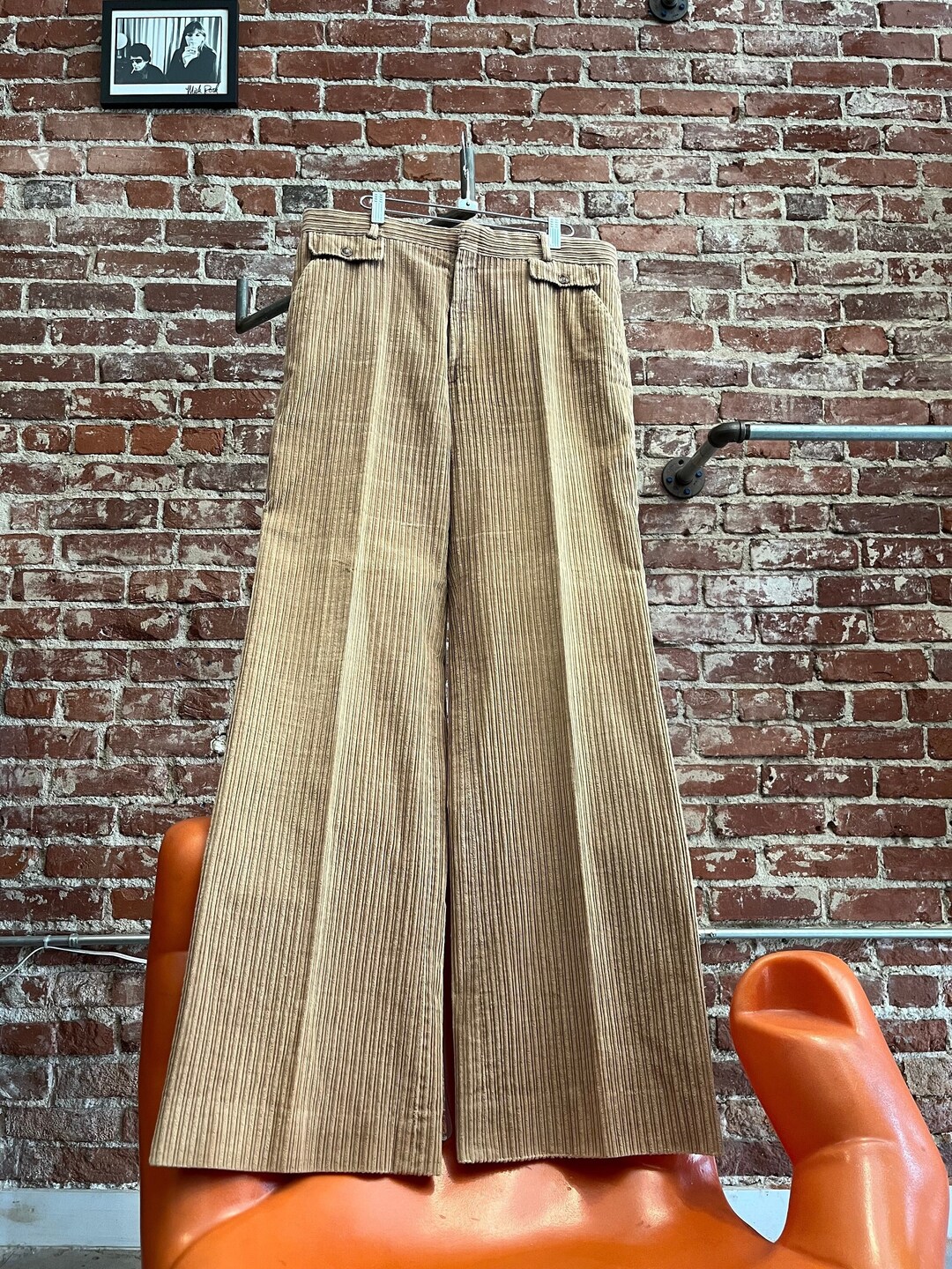 Mens 70s Tan Wide Wale Corduroy Wide Leg Pants - Etsy