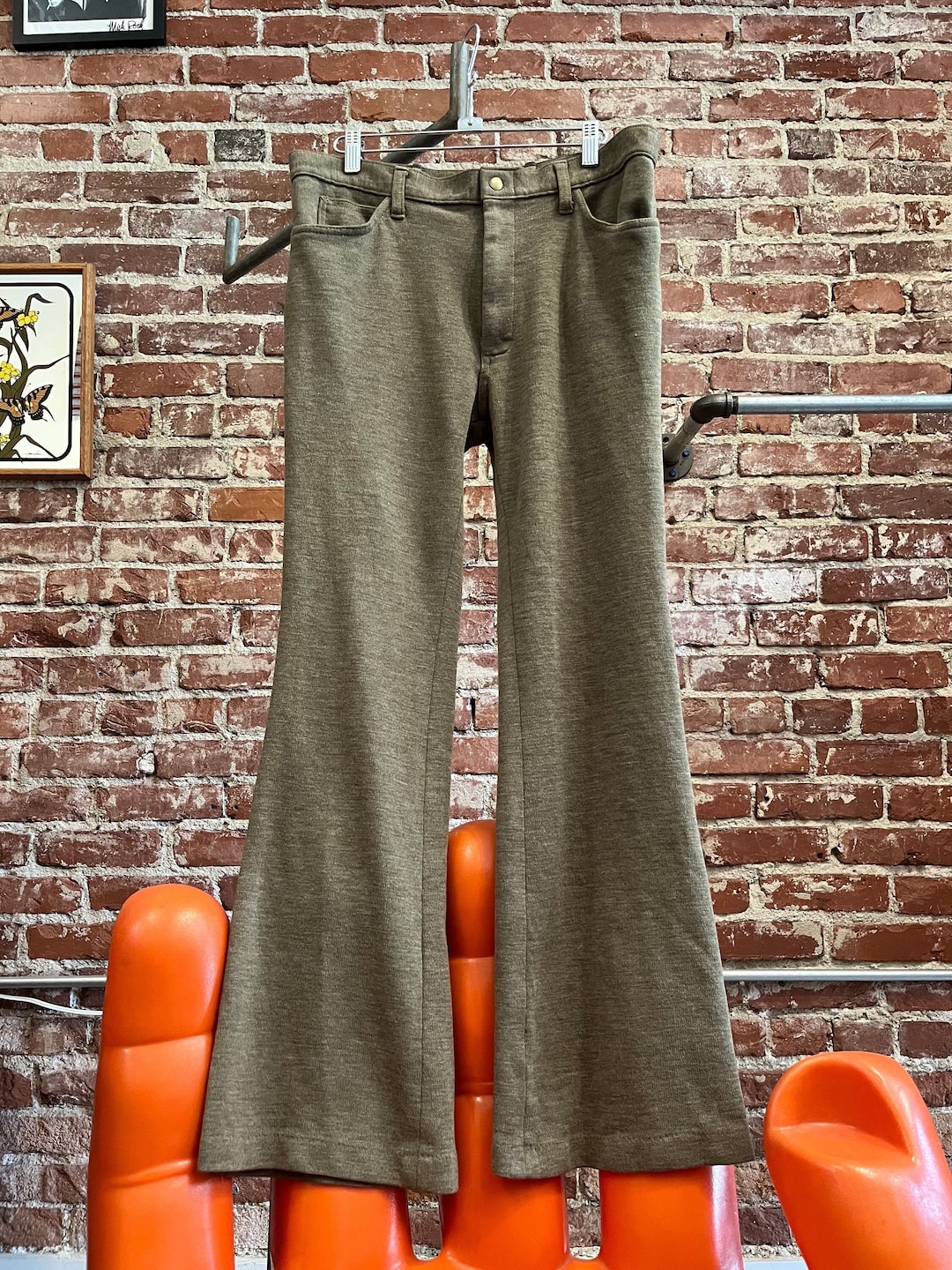 Mens 70s Flared Slacks by Male - Etsy