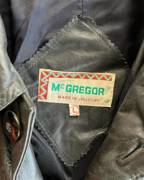 Mens 70s Ultra Mod Black Leather Jacket - Gem