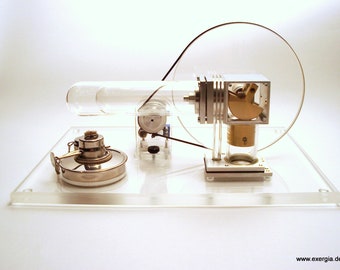 High Temperature Stirling Engine With Dynamo and Electric Load Kit Made ...