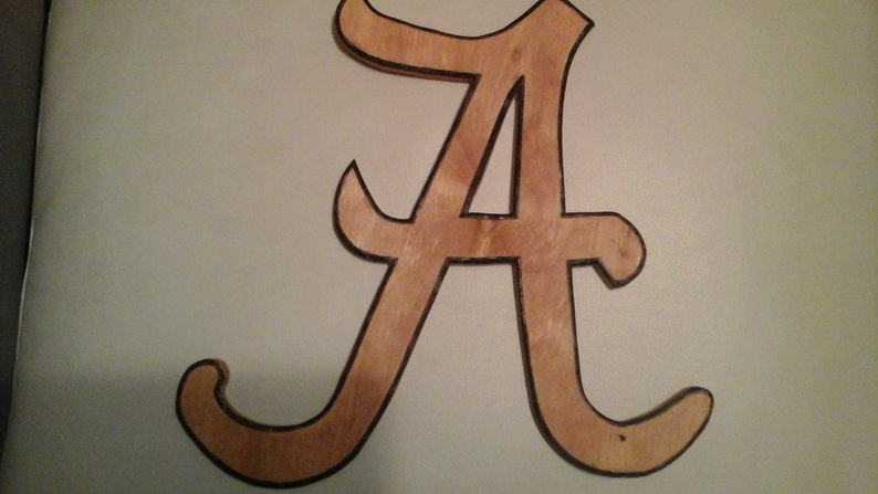 Alabama "a" Wooden Plaque - Etsy