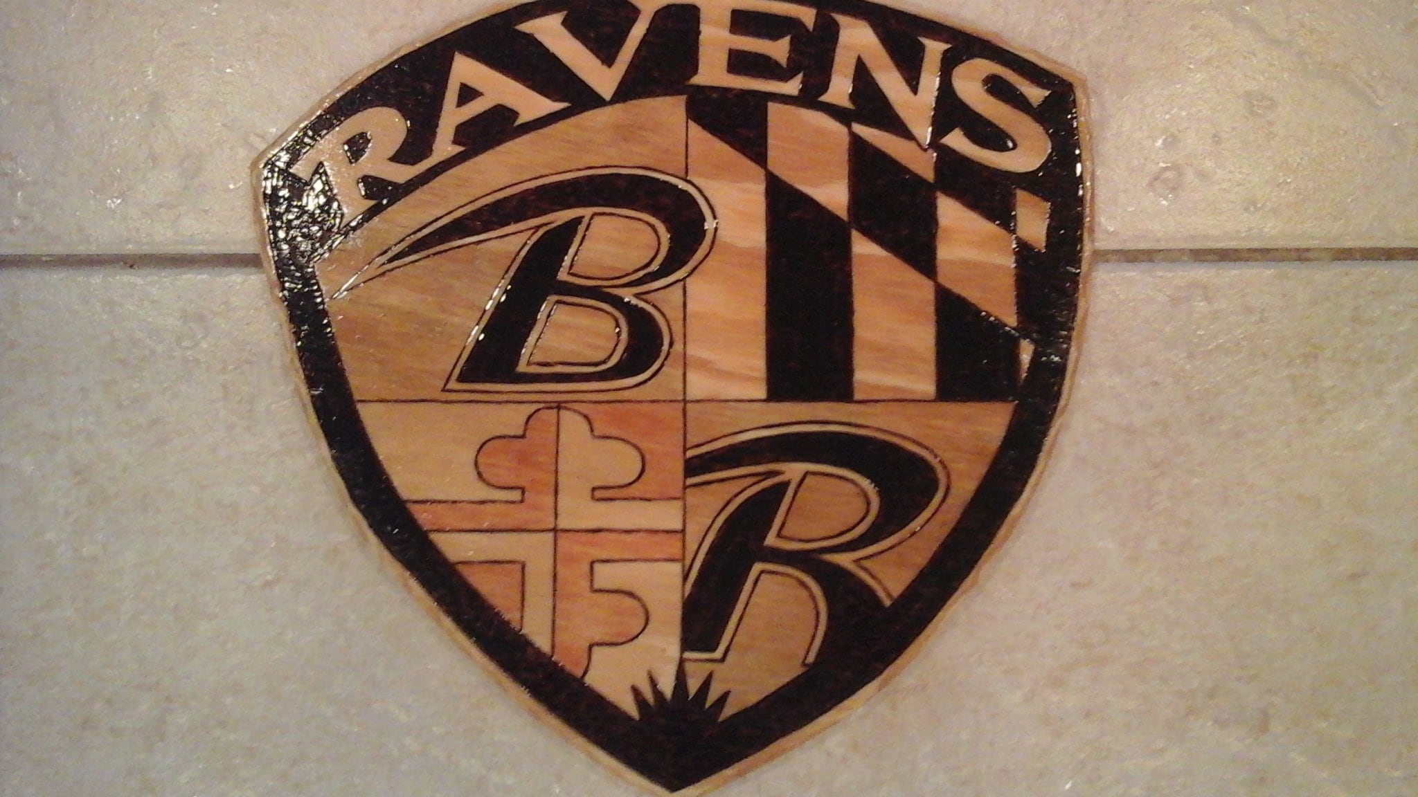 Baltimore Ravens Shield Wooden Plaque - Etsy