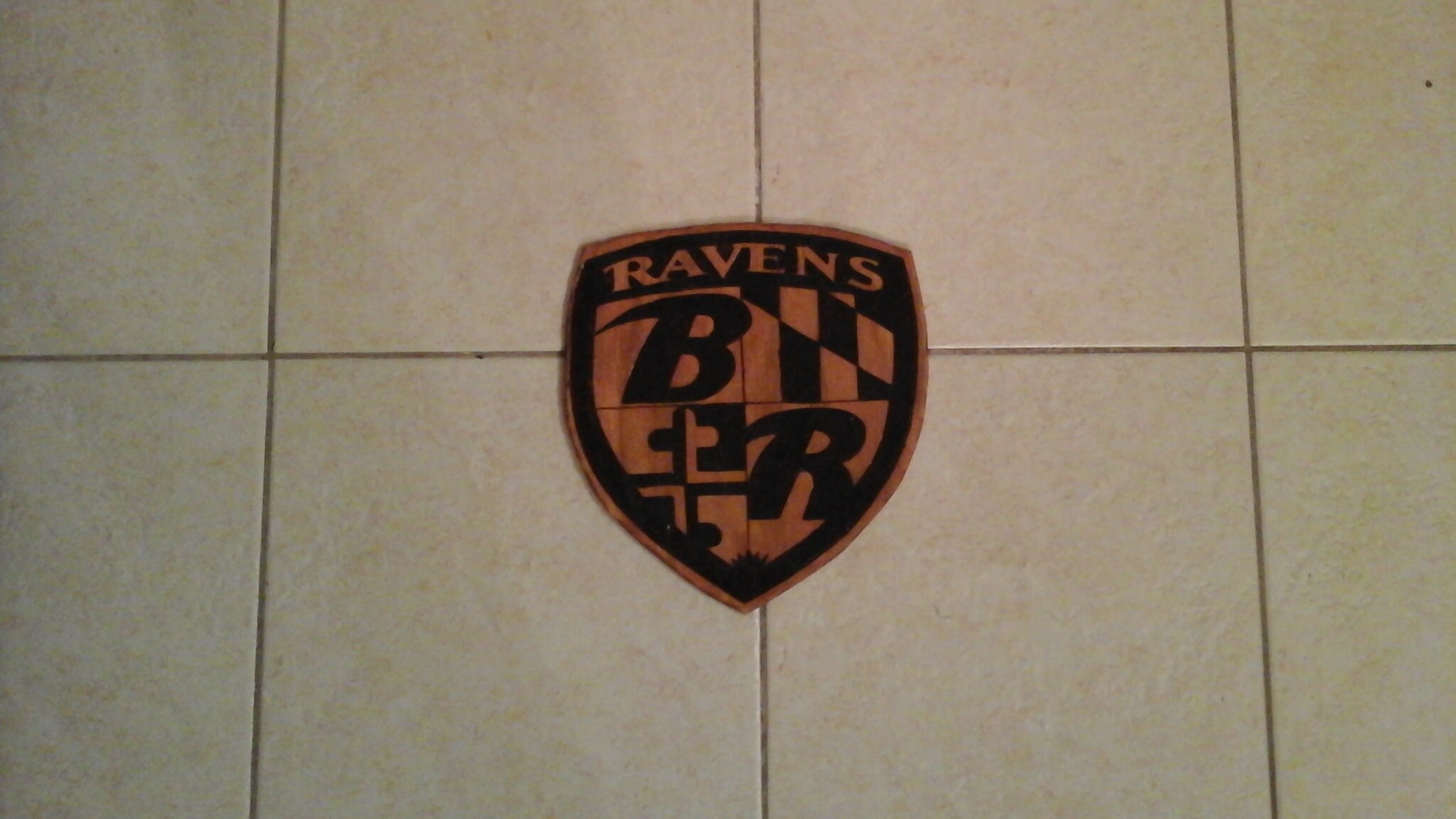 Baltimore Ravens Shield Wooden Plaque | Etsy