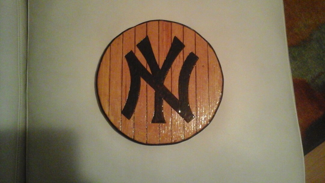 New York Yankees Wood Plaque - Etsy