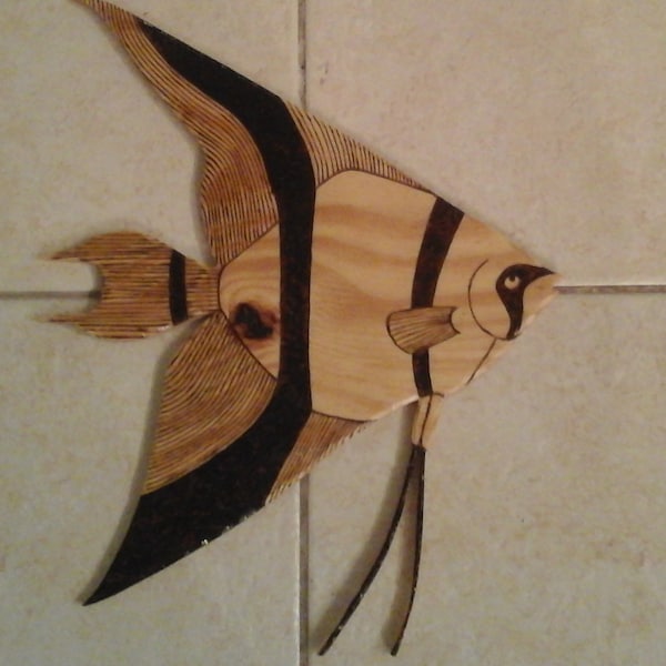 Wood Angel Fish - Etsy