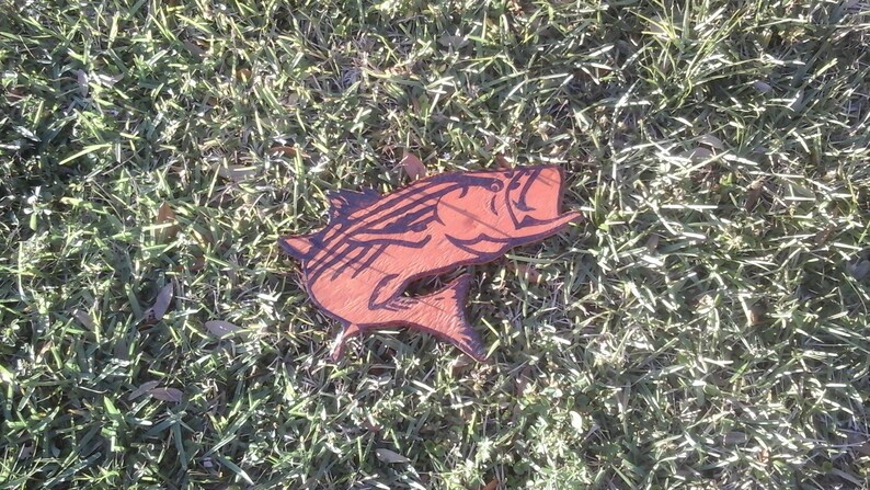 Rock Fish striped Bass Wood Plaque - Etsy