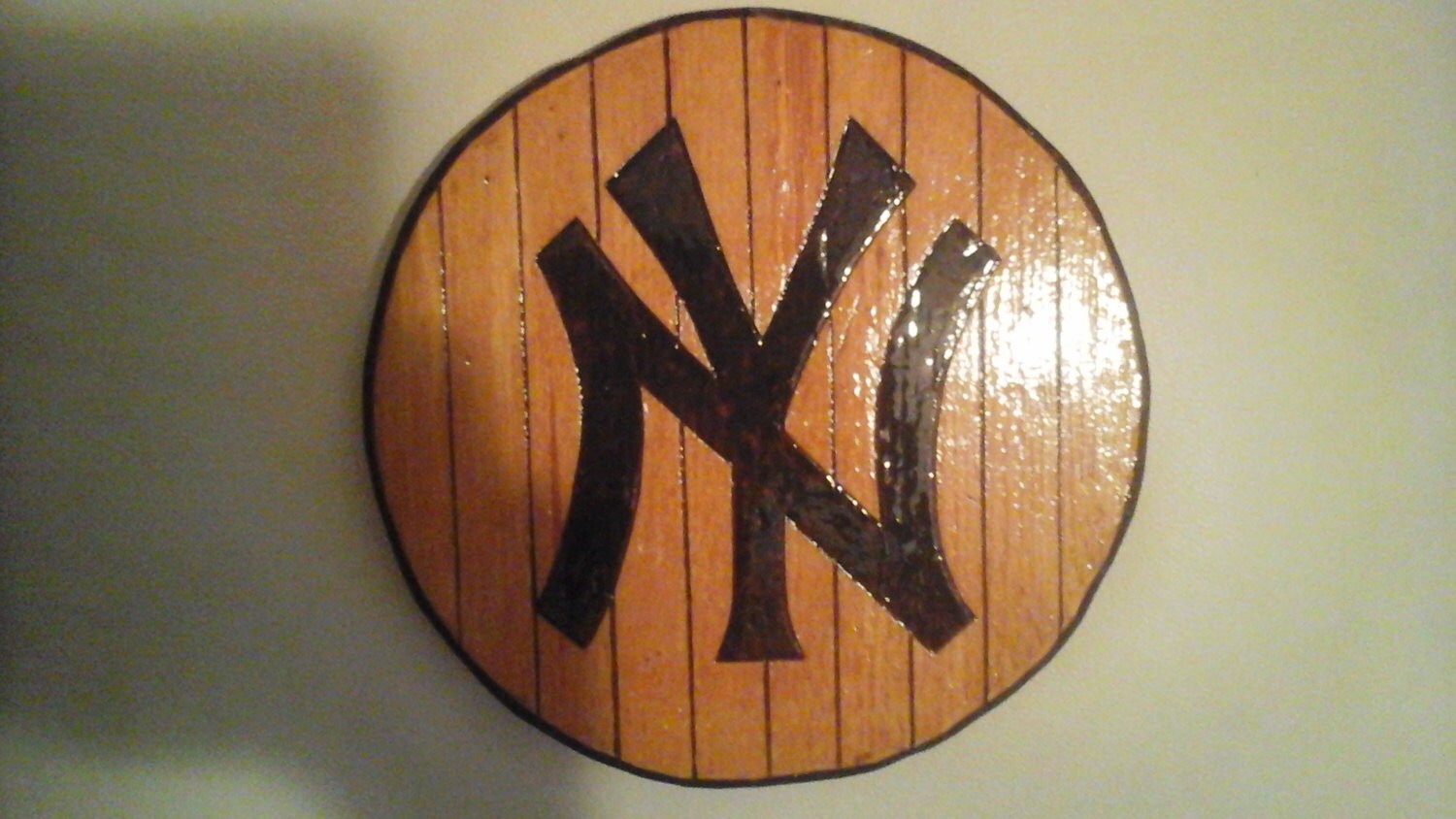 New York Yankees Wood Plaque - Etsy