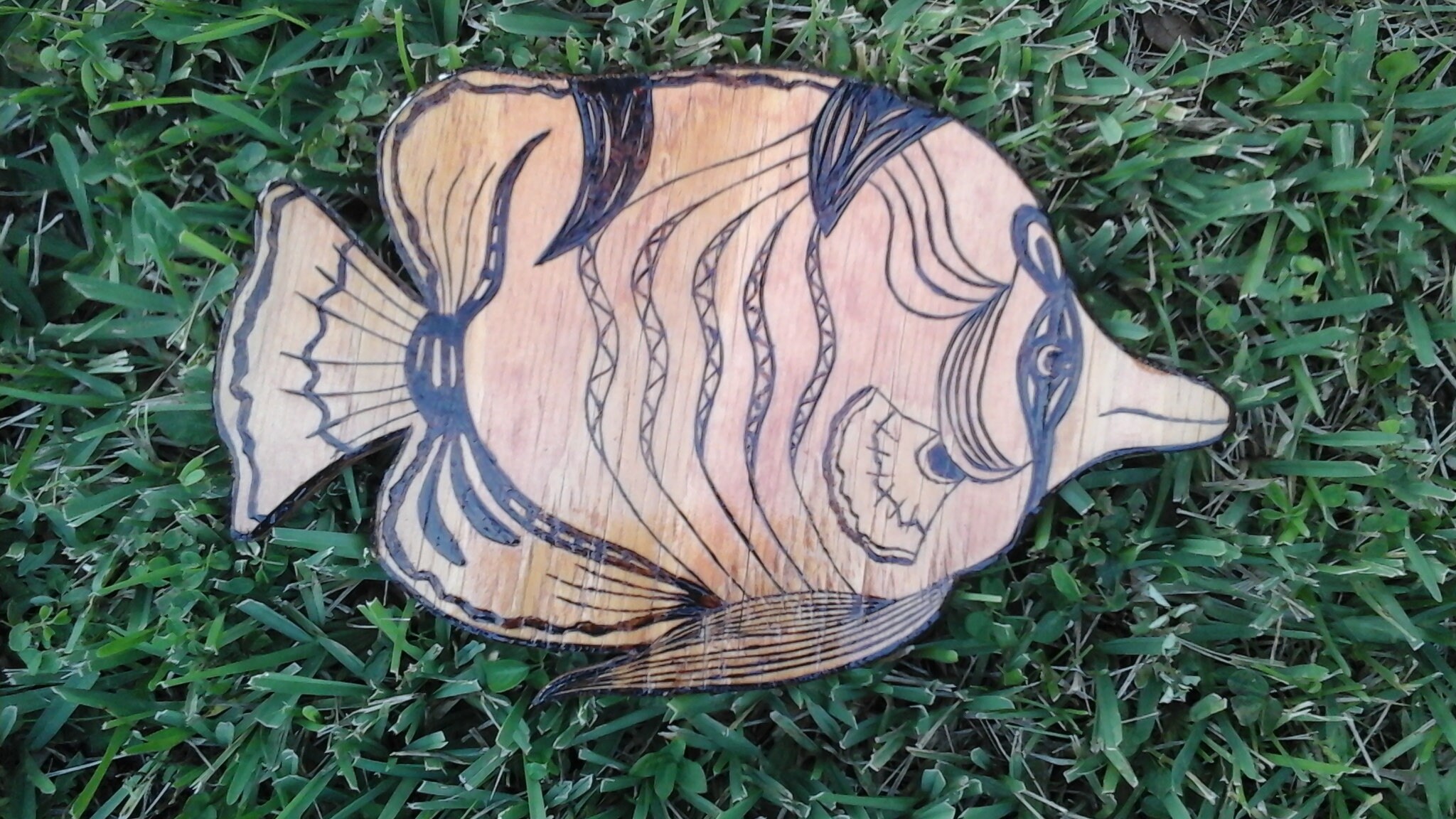 Tropical Decorative Fish Wood Plaque - Etsy