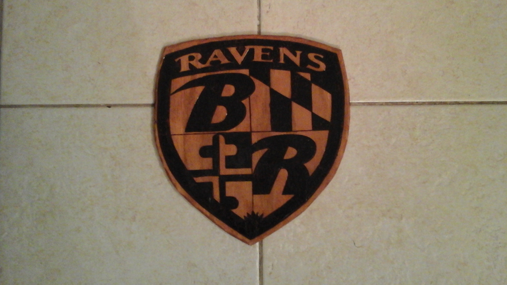 Baltimore Ravens Shield Wooden Plaque | Etsy