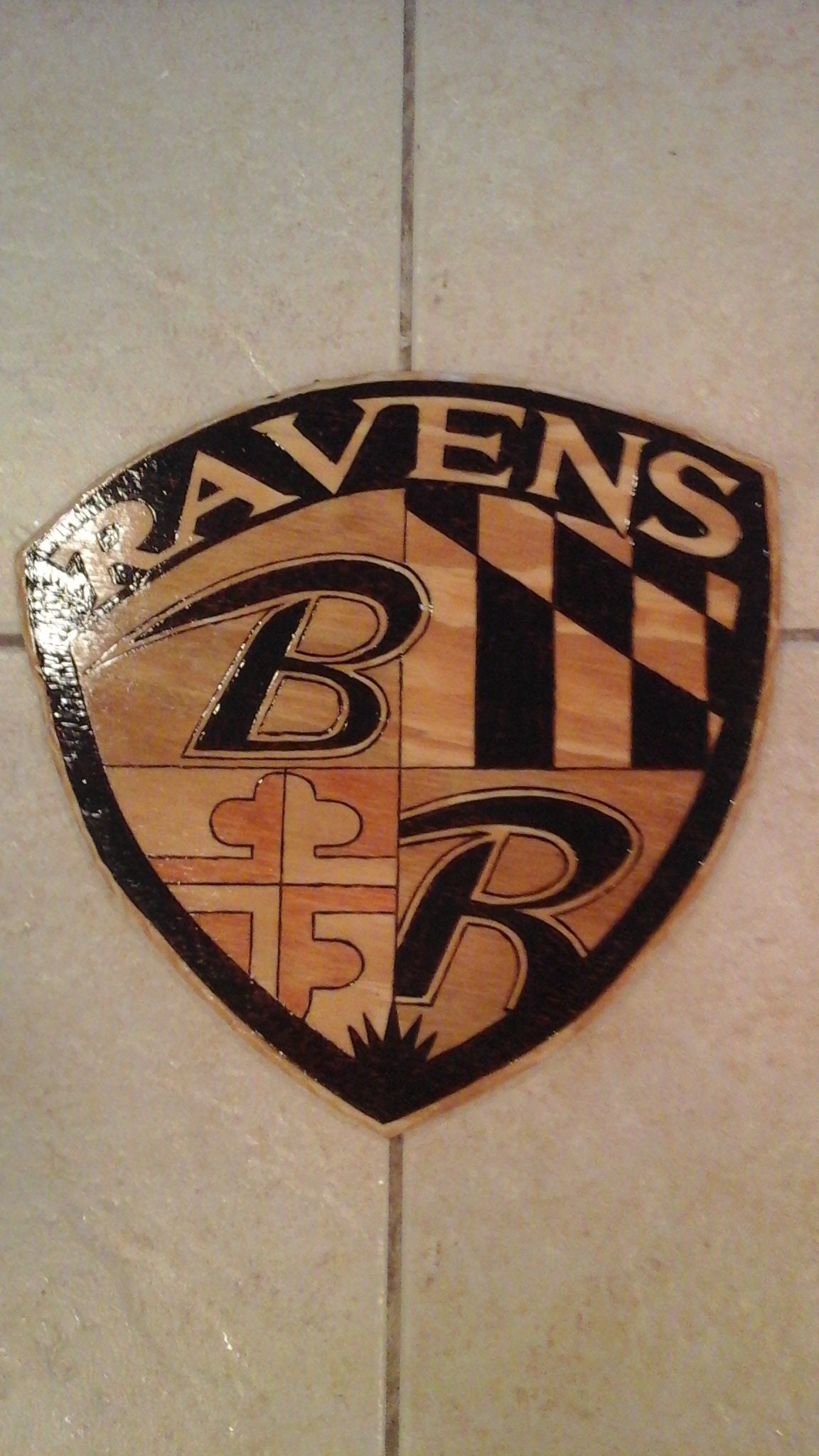 Baltimore Ravens Shield Wooden Plaque - Etsy