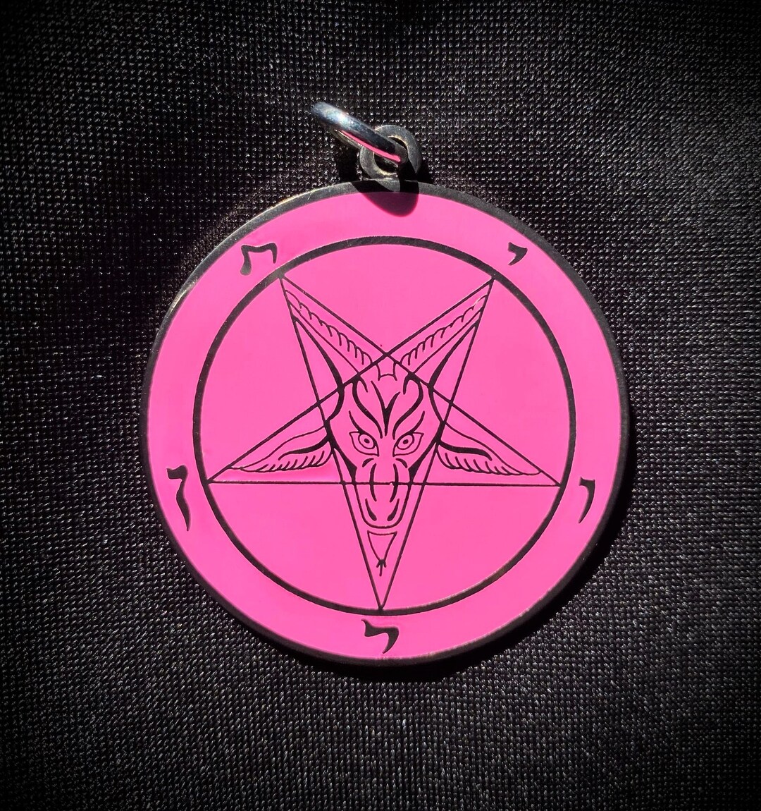 Sigil of Baphomet 'hot Fucking Pink' Medallion 1.75" - Etsy