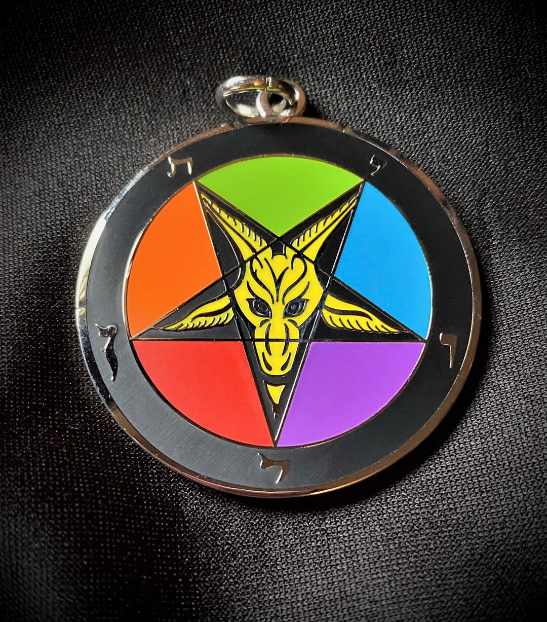 Sigil of Baphomet 'hellflower' Medallion 1.75" - Etsy Canada