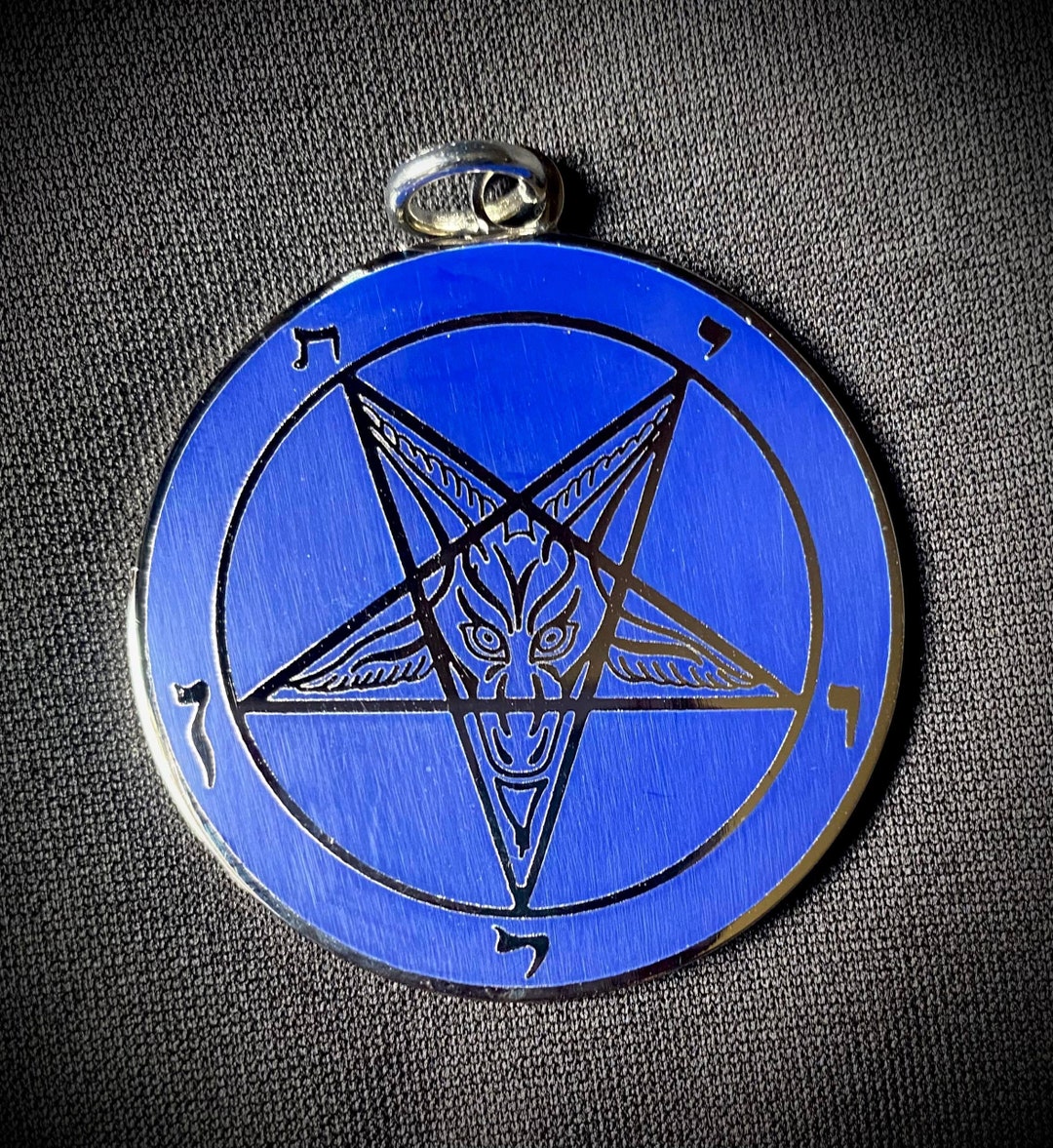 Sigil of Baphomet 'blue' Medallion 1.75 - Etsy