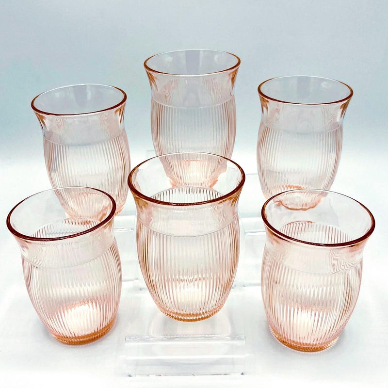 Hazel Atlas Pink - Etsy