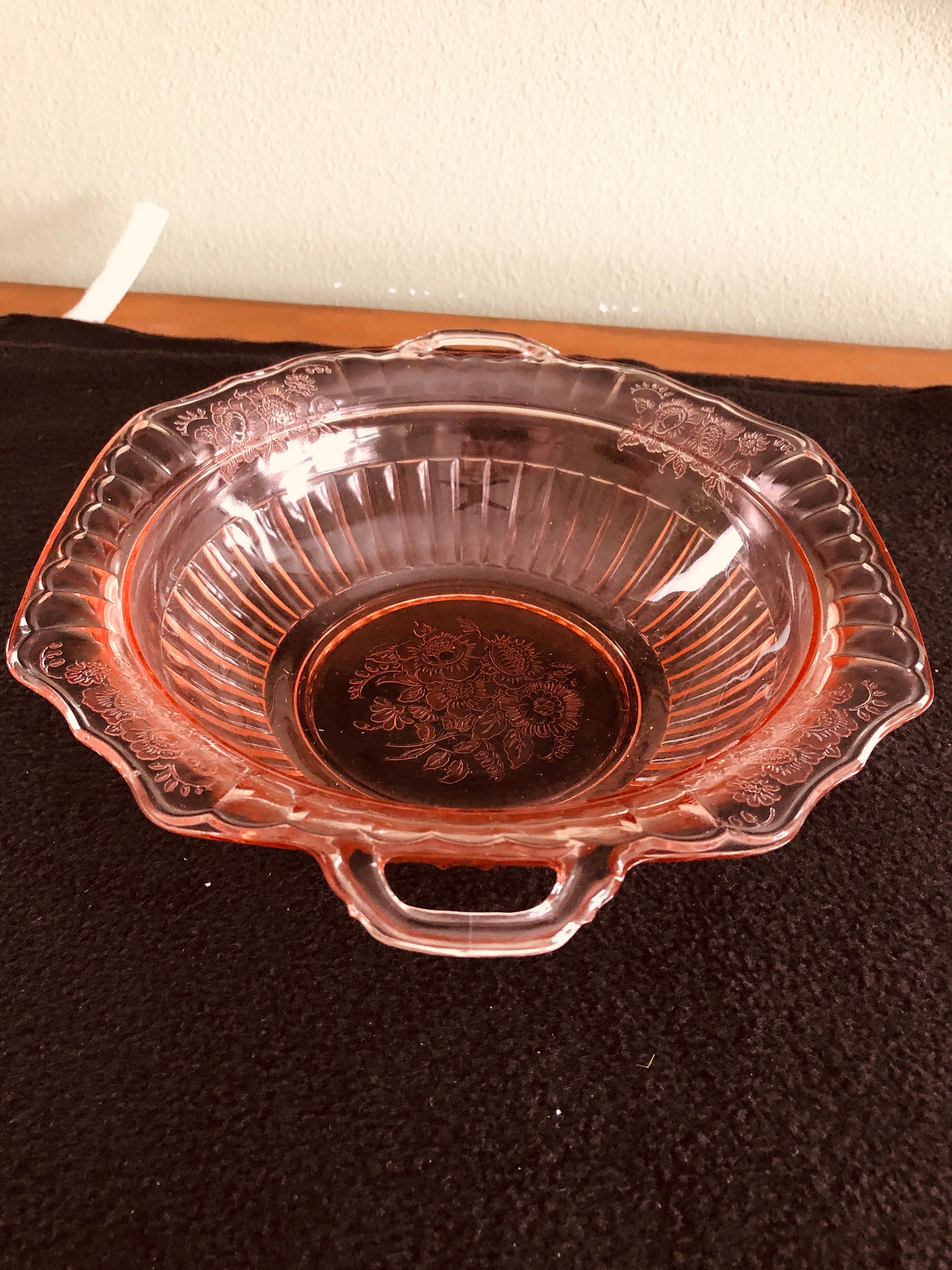 Anchor Hocking Pink Depression Glass Mayfair Open Rose Pattern | Etsy