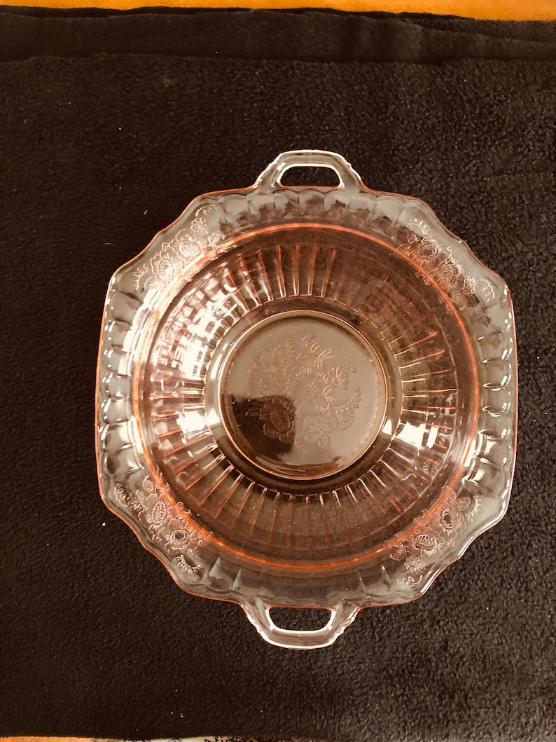 Anchor Hocking Pink Depression Glass Mayfair Open Rose Pattern | Etsy