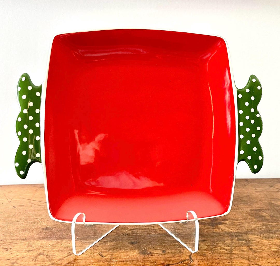 Pier 1 Candy Cane 10” Square Serving Platter - Sold Individually - Etsy