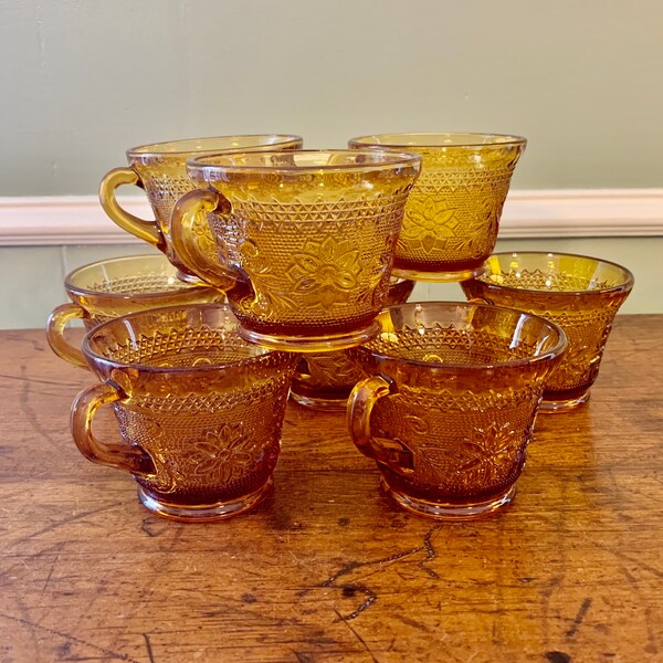 Amber Tiara Glassware - Etsy