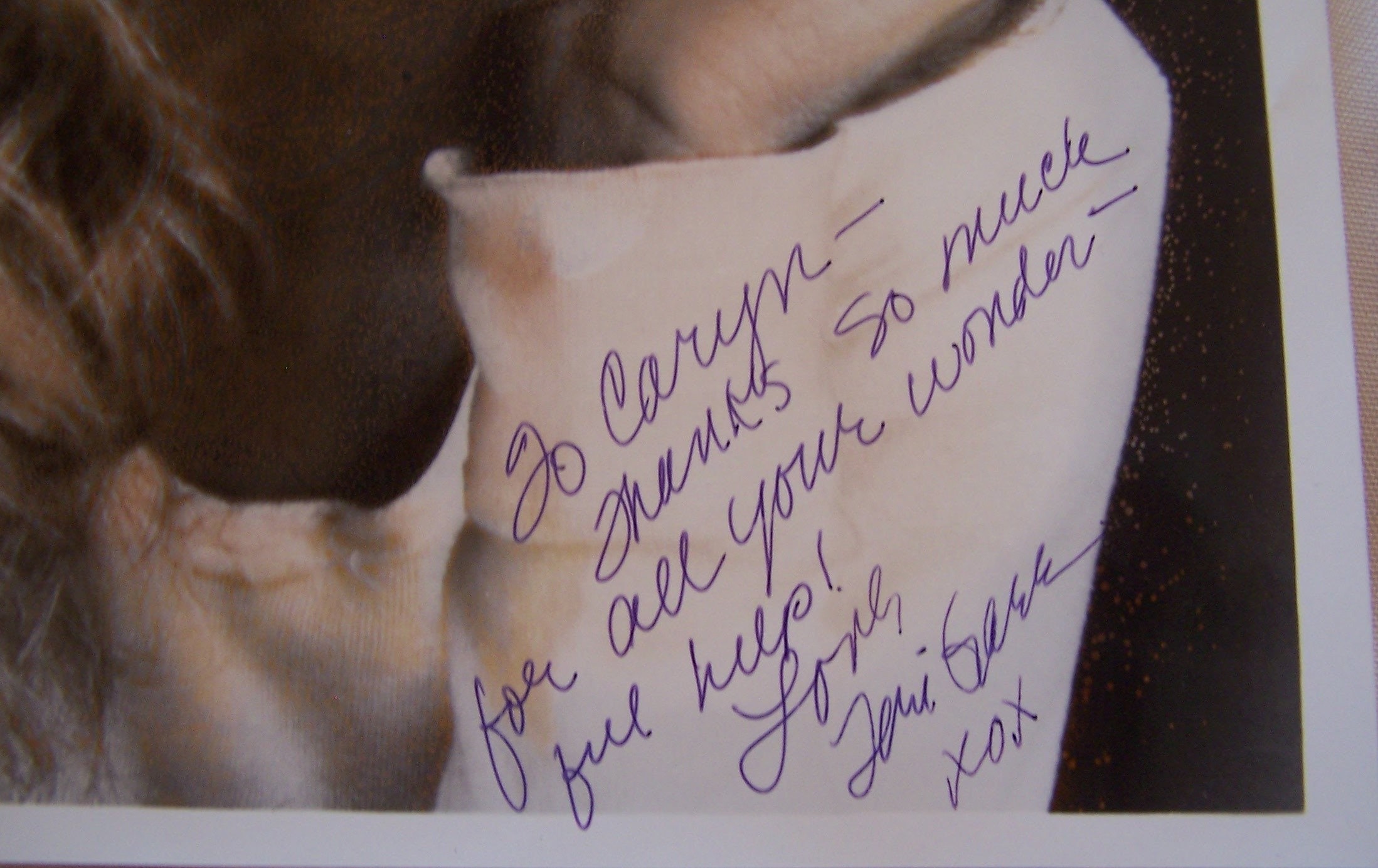 Autographed 8 X 10 Photo Teri Garr - Hollywood Memorabilia 1970's ...